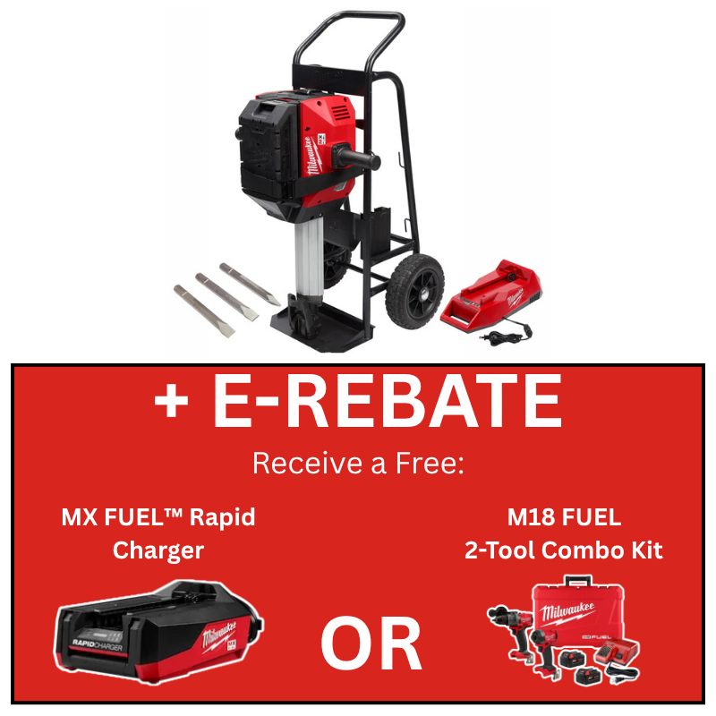 Milwaukee MXF368-1XC, MX FUEL Demolition Breaker Kit – Squares Hardware Inc