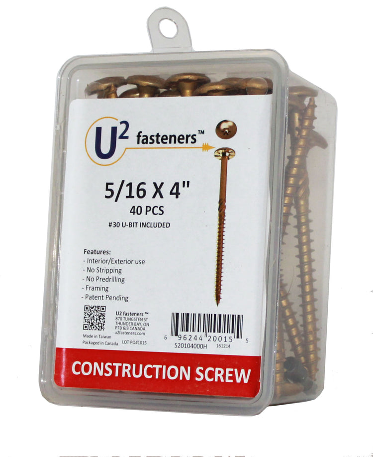 U2 Fasteners Construction Screws | Squares Hardware Inc