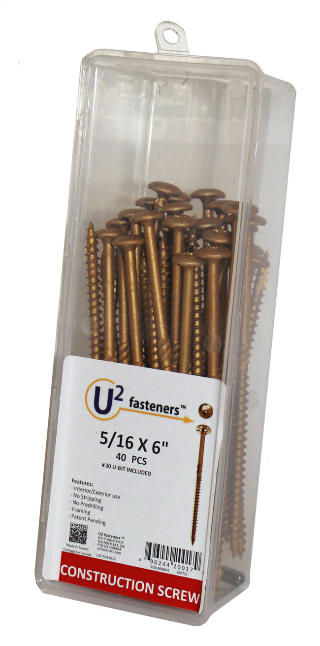 U2 Fasteners Construction Screws | Squares Hardware Inc