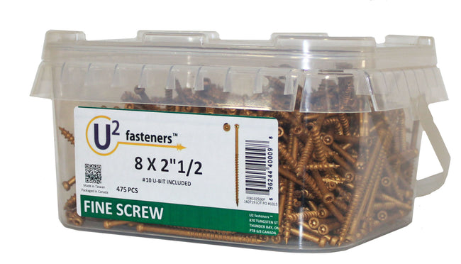 U2 Fasteners Construction Screws | Squares Hardware Inc
