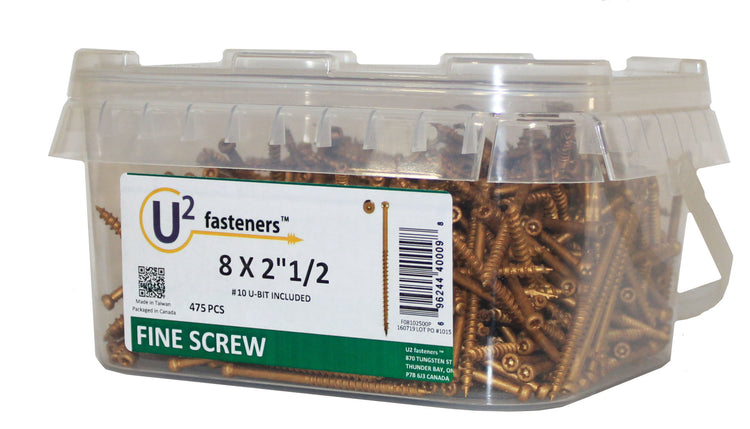 U2 Fasteners Construction Screws | Squares Hardware Inc