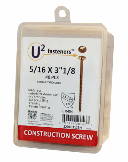 U2 Fasteners Construction Screws | Squares Hardware Inc