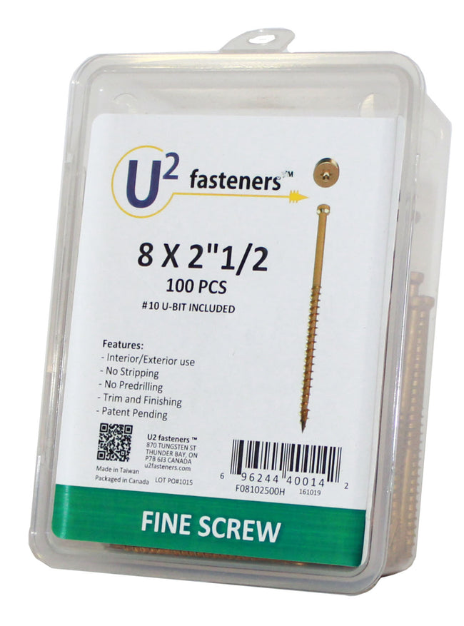 U2 Fasteners Construction Screws | Squares Hardware Inc