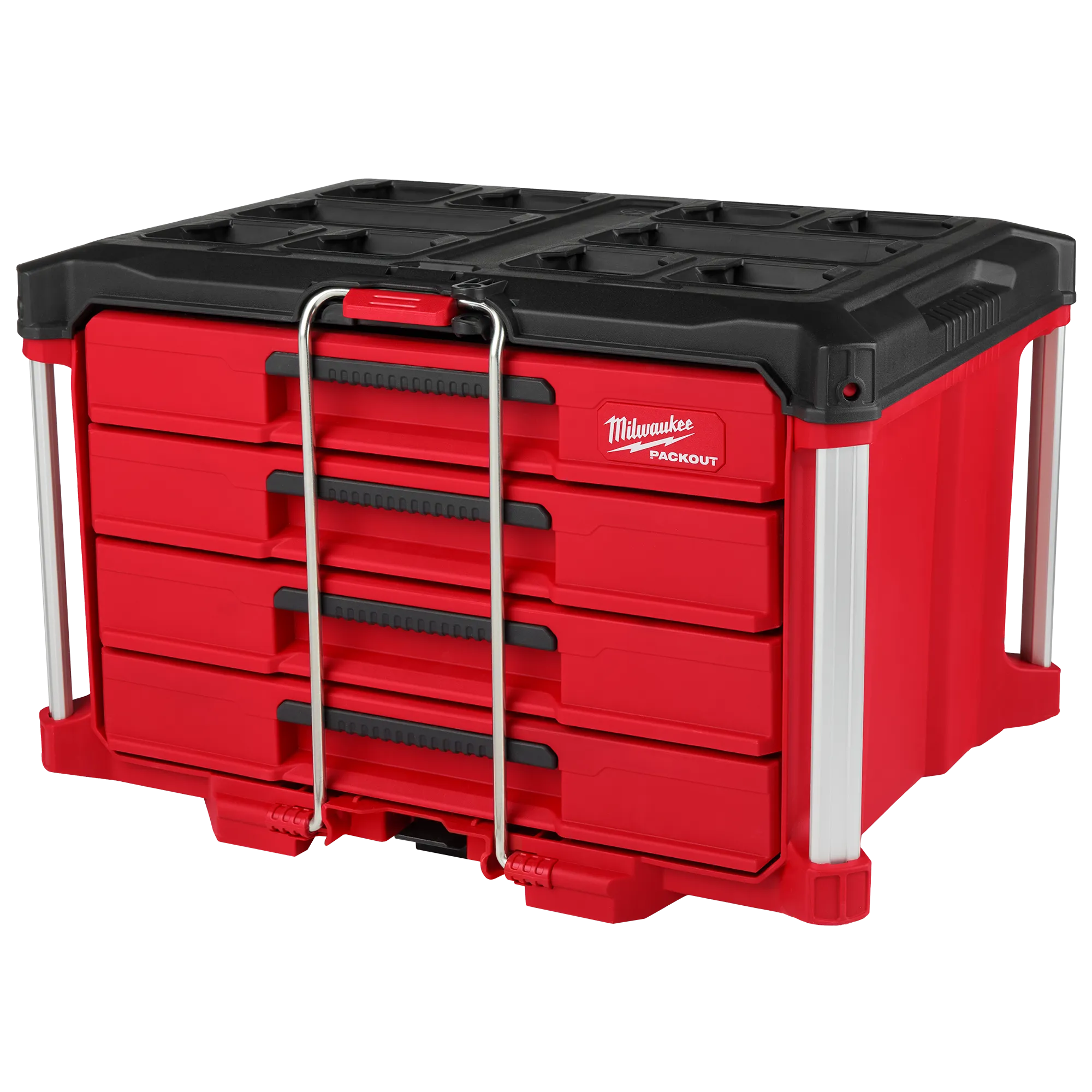 Milwaukee 48-22-8444, PACKOUT™ 4 Drawer Tool Box – Squares Hardware Inc